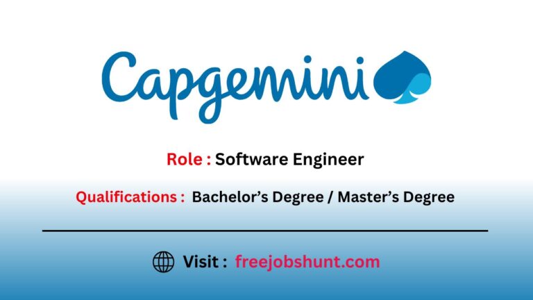 Capgemini Off Campus Drive 2026 for Software Engineer in Chennai ...